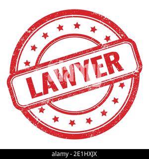 LAWYER text on red grungy vintage rubber stamp Stock Photo - Alamy
