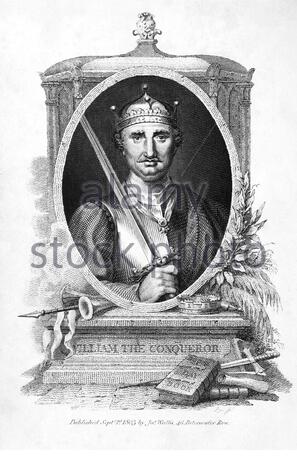 William the Conqueror (1087-1087) at the Battle of Hastings, 1066 Stock ...