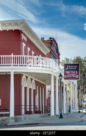 Jackson House Hotel and Eureka County Opera House in Eureka, Nevada ...