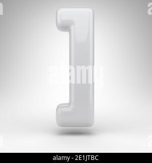Right square bracket symbol on white background. Candy cane 3D rendered ...