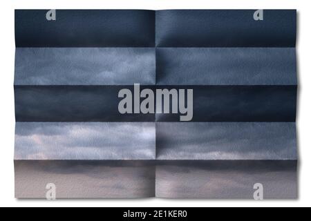 Metal color on folded paper Stock Photo - Alamy