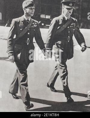 King George VI in army uniform during WW2 Stock Photo - Alamy