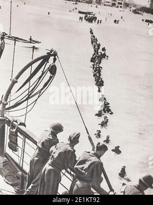 WORLD WAR II: FRENCH FLEET. /nThe cruiser 'Dupleix' laying in Toulon ...