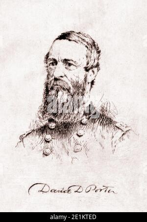 Civil war soldier 1872 Porter Stock Photo - Alamy