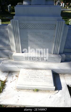 Los Angeles, California: CARL MORGAN BIGSBY, the Pioneer Atlas grave at ...