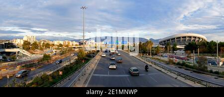 Greece Athens Athen highway expressway motorway Stock Photo - Alamy