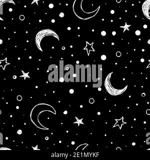 Doodle seamless hand drawn linen style pattern. Organic natural tone on ...