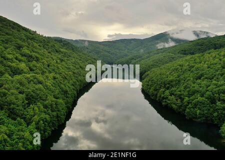Aerial view of Ruzin water reservoir in Slovakia Stock Photo - Alamy
