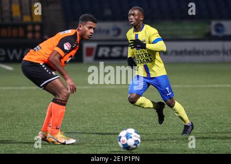 LEEUWARDEN, NETHERLANDS - JANUARY 8: Issa Kallon of SC Cambuur during ...