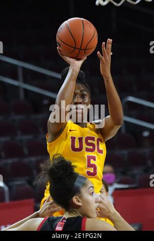 Southern California Trojans forward Jordan Sanders (5) wears Kinexon ...