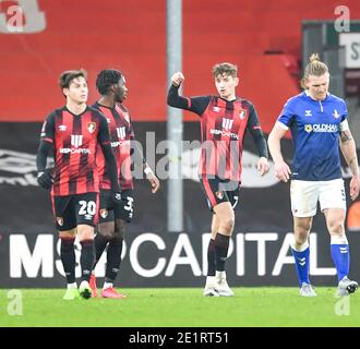David Brooks of Bournemouth celebrates his goal to make it 1-2 during ...