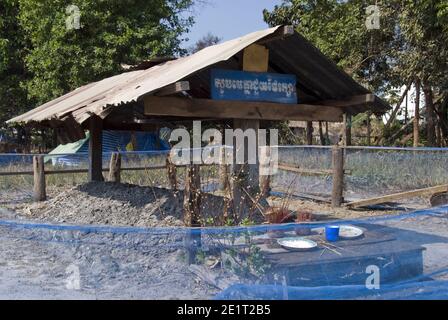 The cremation site and grave of Cambodian dictator Pol Pot, the Khmer ...