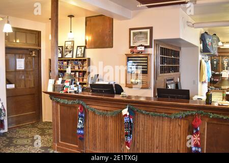 The Asylum Restaurant, Jerome Grand Hotel, in the mining town of Jerome ...