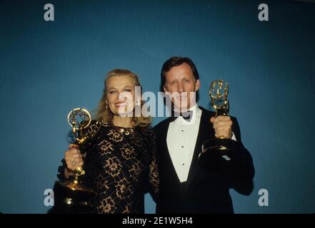 Gena Rowlands and James Woods at the 39th Annual Emmy Awards ...