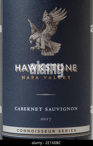 Hawkstone Napa Valley Cabernet Sauvignon Californian red wine bottle ...