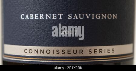 Hawkstone Napa Valley Cabernet Sauvignon Californian red wine bottle ...