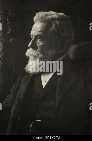 Ernest Solvay. Portrait of Ernest Solvay (1838- 1922), Belgian ...