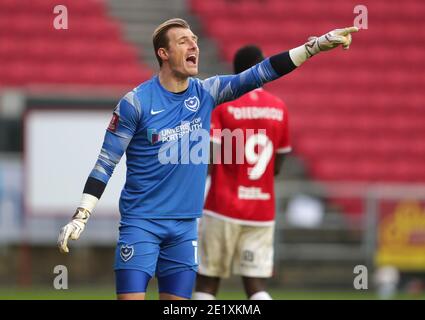 Portsmouth goalkeeper Craig MacGillivray Stock Photo - Alamy