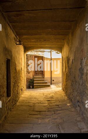Brick brown old wall covered with snow Stock Photo - Alamy