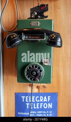Vintage 1960s Swedish coin operated payphone Stock Photo - Alamy