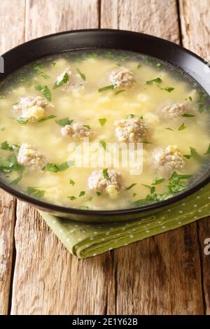 Sciusceddu is a soup in Italian cuisine prepared using meatballs and ...