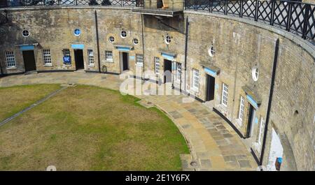 Harwich Redoubt, the circular fort was built in 1808 to defend the port ...