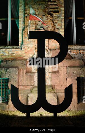 Warszawa / Poland - Polska Walczaca - World War II emblem of the Polish ...