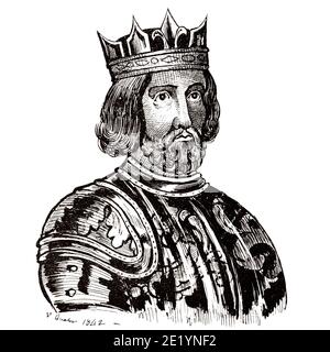 Portrait of Philip VI of France (1293-1350) the first King of France ...