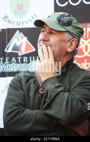 Portrait of the famous Romanian actor and director George Mihaita Stock ...
