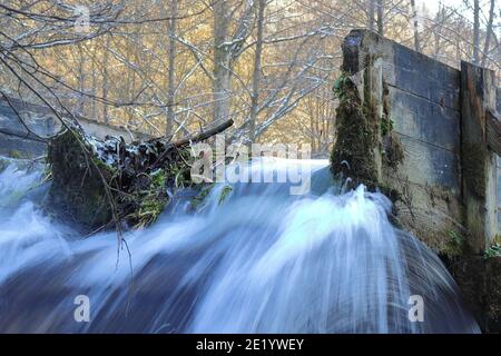 scenic details of a spinning water wheel Stock Photo - Alamy