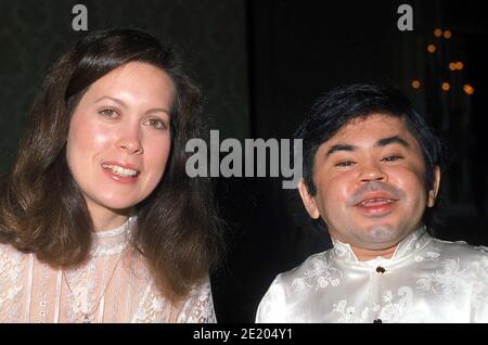 1981 Herve Villechaize And Wife Camille Hagen Credit: Ralph Dominguez ...