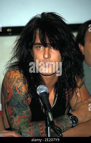 Nikki Sixx 1989 Credit: Ralph Dominguez/MediaPunch Stock Photo - Alamy
