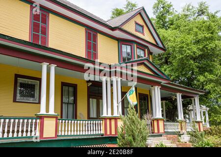 Alabama Pine Apple Victorian style Grimes home,front entrance outside ...