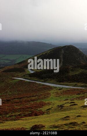 View across the Stretton Hills, Church Stretton, England Stock Photo ...