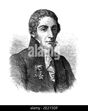 Portrait of Alessandro Volta - an Italian physicist, chemist, and ...
