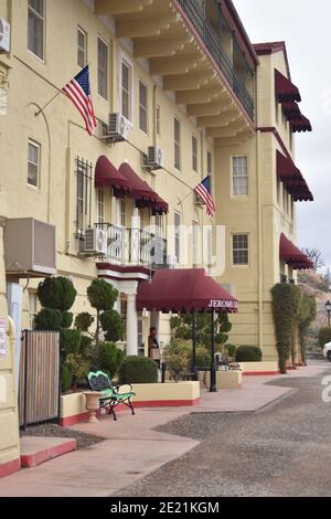 The Asylum Restaurant, Jerome Grand Hotel, in the mining town of Jerome ...