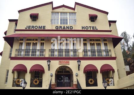 The Asylum Restaurant, Jerome Grand Hotel, in the mining town of Jerome ...