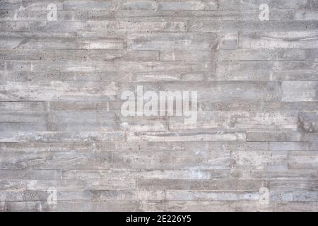 Formwork raw concrete wall with wood impression Stock Photo - Alamy