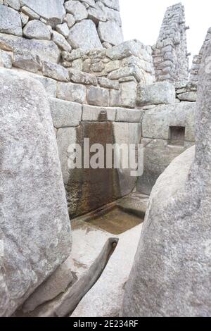 Water system in Machu Picchu, was designed Peruvian Historical ...