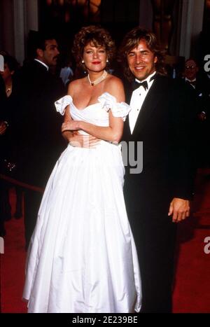 Don Johnson with Melanie Griffith 1989 Credit: Ralph Dominguez ...