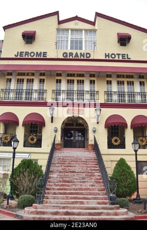 The Asylum Restaurant, Jerome Grand Hotel, in the mining town of Jerome ...