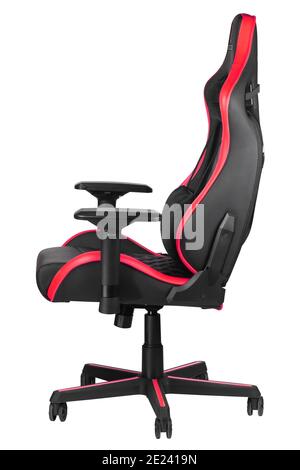 Gaming chair for gamers isolated on white background. Computer gaming ...