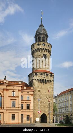 Reichenbach Tower building in Görlitz, Germany. The part of the ...