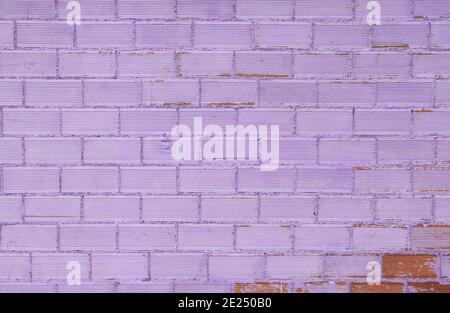 Lilac bricks wall texture. Concrete blocks wall background Stock Photo ...