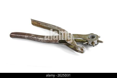 USED VARIABLE PUNCH TOOL. LEATHER PUNCH Stock Photo - Alamy