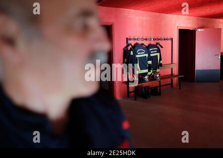 Fire department. Firefighter. French Sapeurs Pompiers. France Stock ...