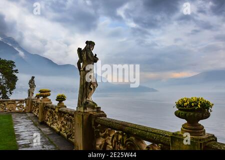 View from the garden of Villa Balbianello over Lake Como, Lenno ...