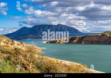 Embalse de Negratin reservoir lake in Sierra Nevada National Park ...