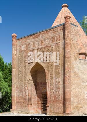 The tomb of Manas. Memorial Place Manas Ordo near Talas in the Tien ...