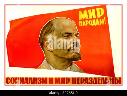 LENIN Vintage Soviet propaganda poster ‘The Victory of Communism is ...